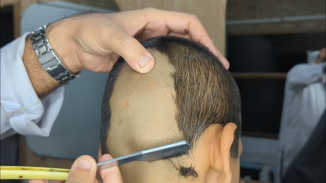 New best Head shave bald clean 2025 tutorial zaibi barber shop - YouTube