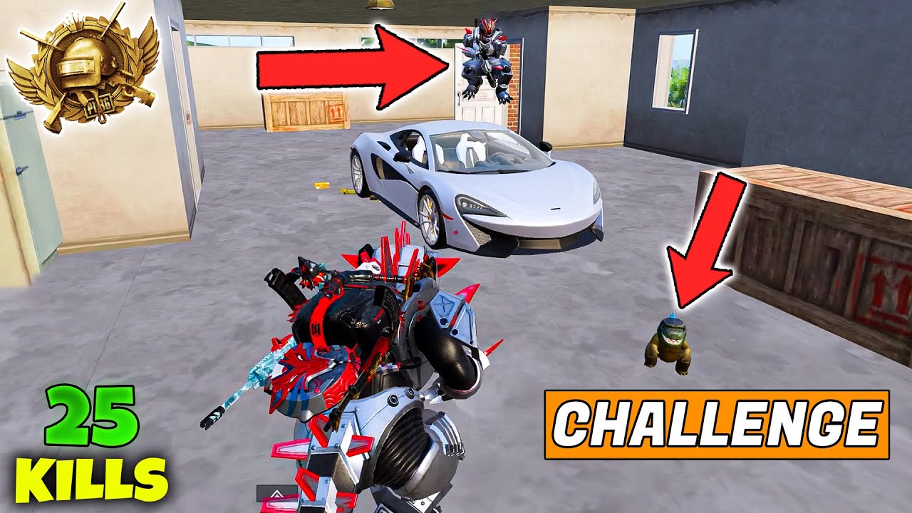 2 MECHAGODZILLA WITH MCLAREN CAR DESTROYING THE CONQUEROR LOBBY 😰 IN ...