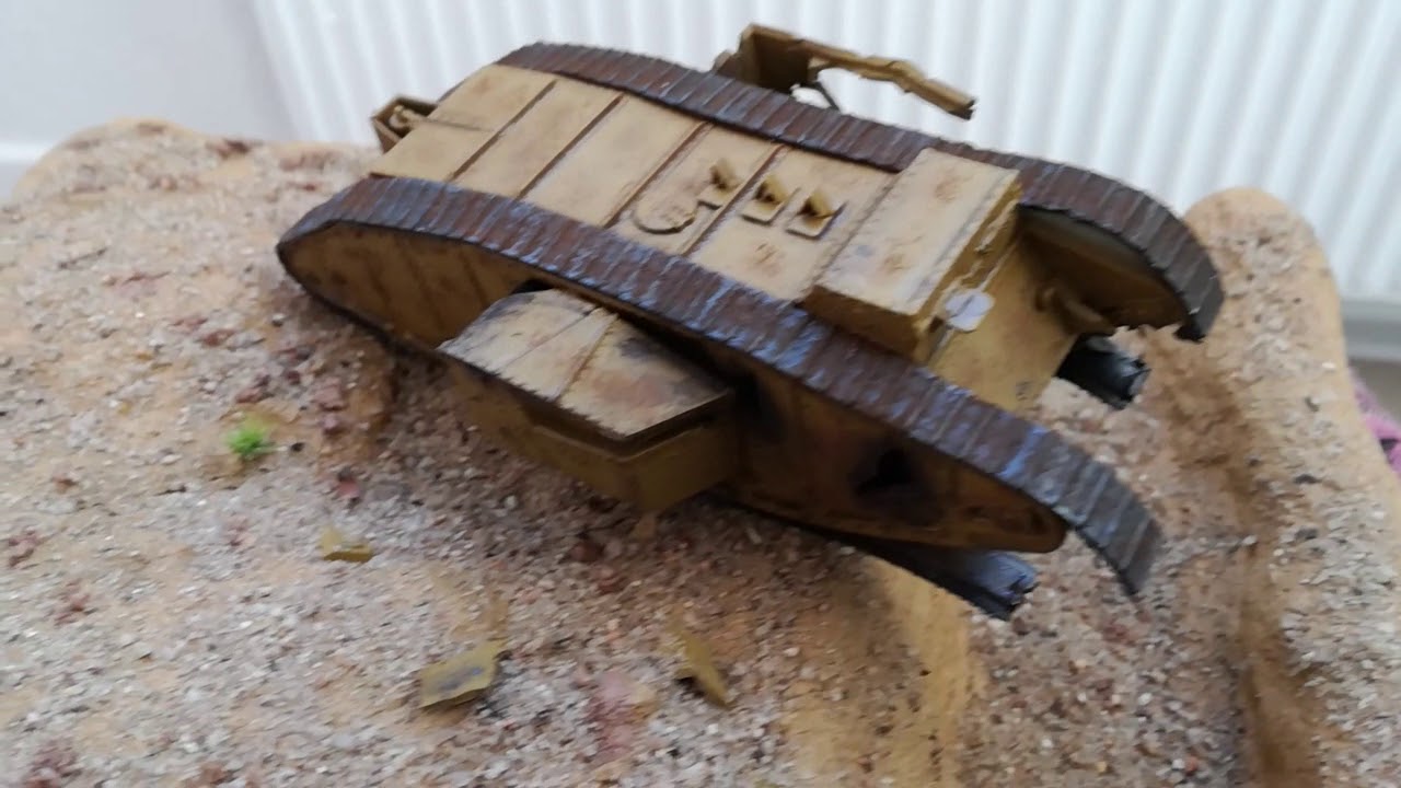 Destroyed British tank by the Ottomans at the battle of Gaza, 1917 ...