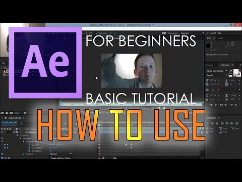 How to use adobe after effects super basic tutorial - YouTube