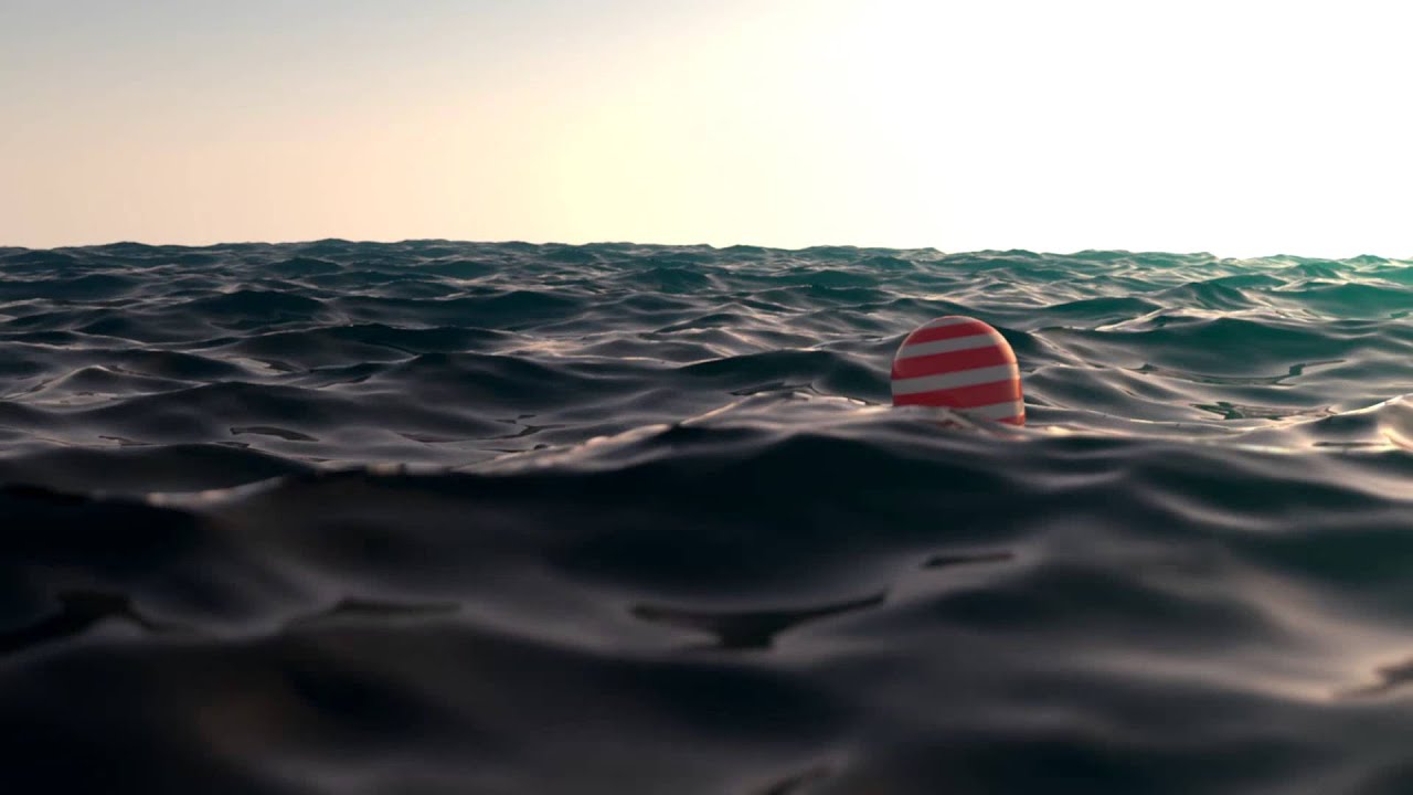 Cinema 4D Sea Test Render - YouTube