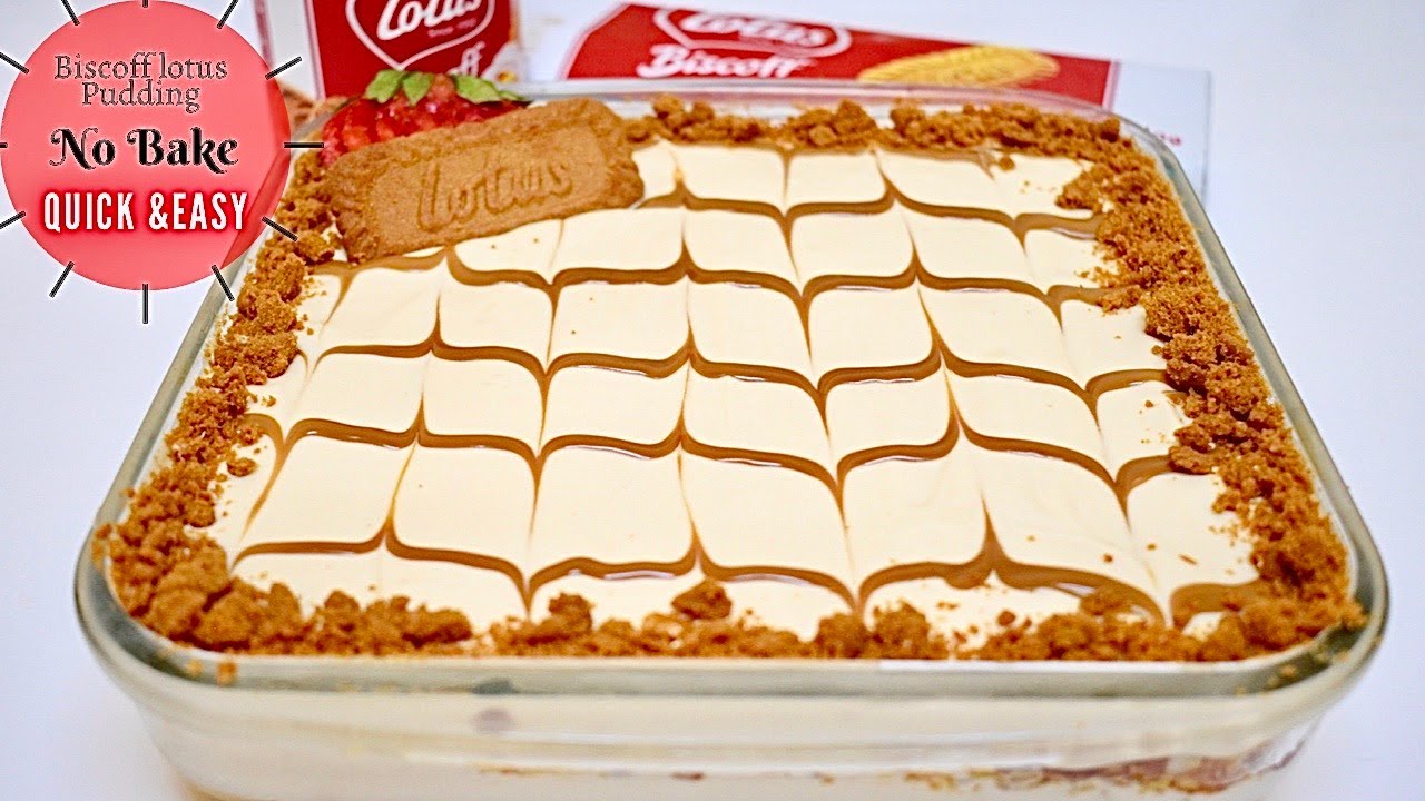 Biscoff Lotus Pudding Crunch| No Bake layered lotus dessert| belly up ...