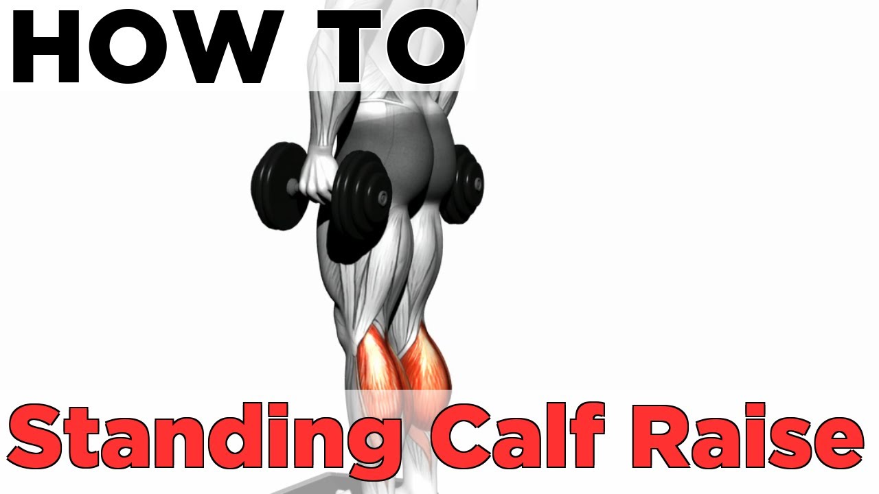 How to Dumbbell Standing Calf Raise - YouTube