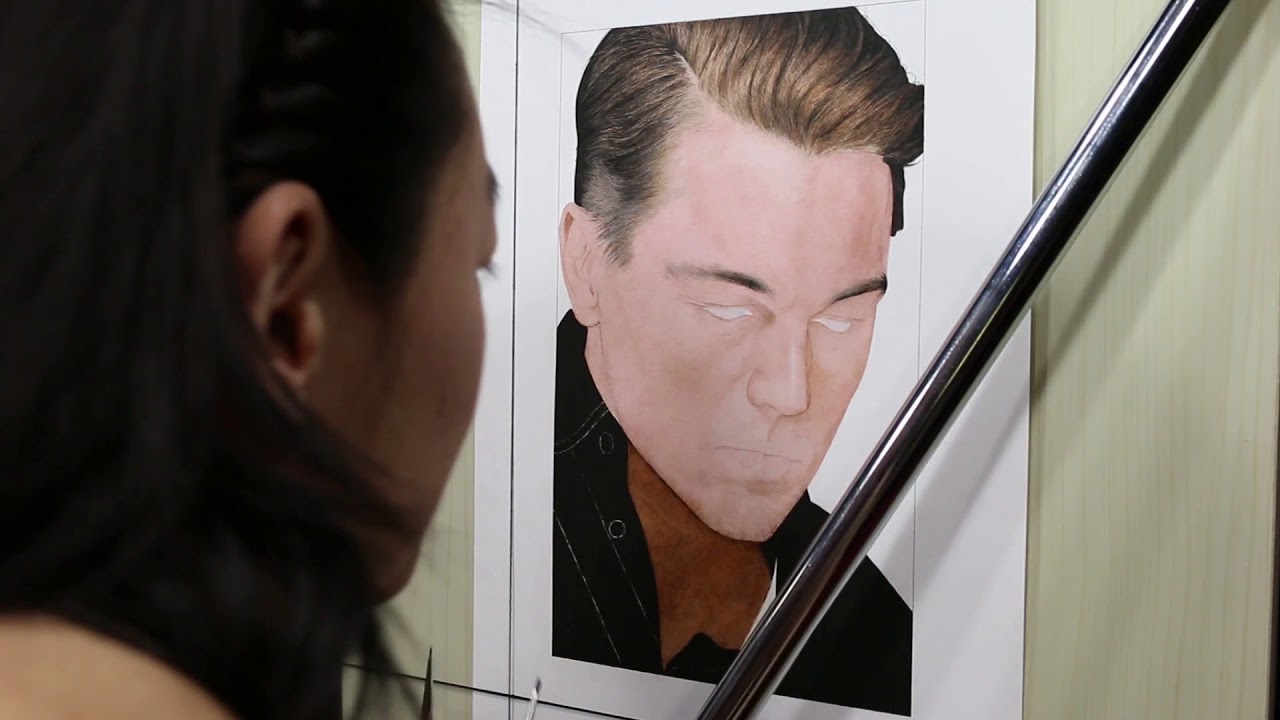 Painting of Leonardo DiCaprio (work in process14) - YouTube