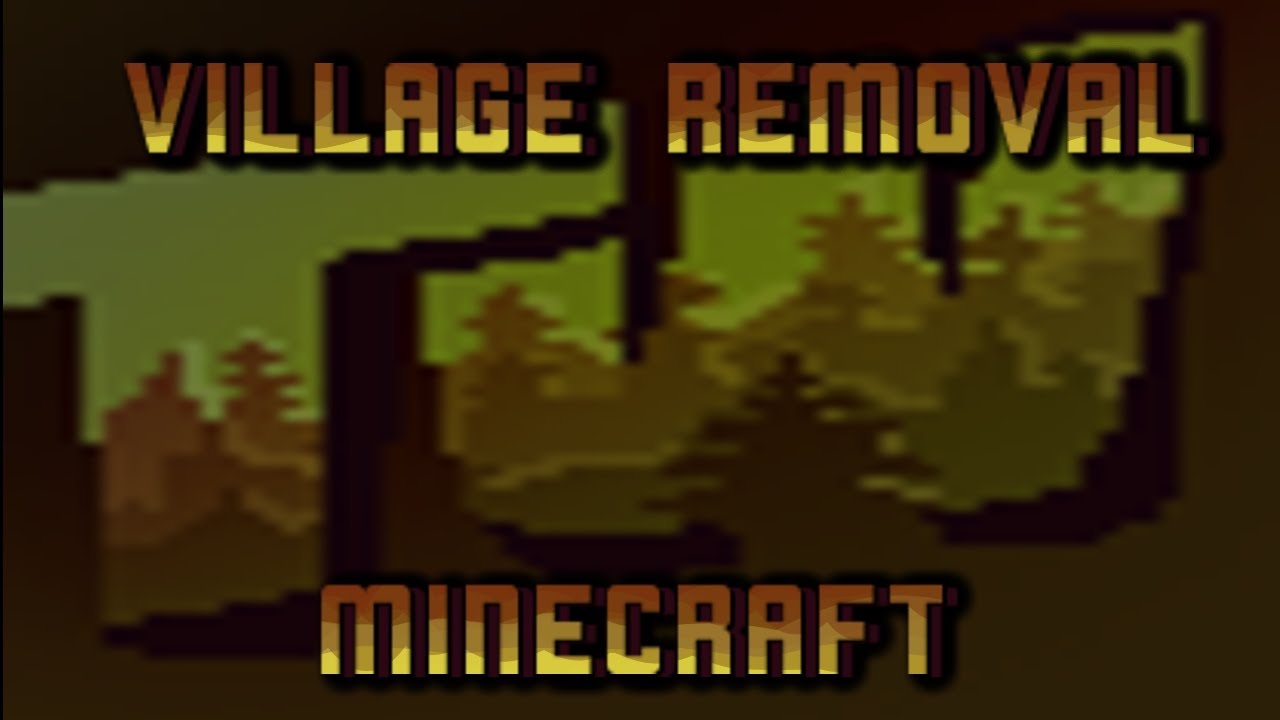 Removing a small village in minecraft (Sped-up) - YouTube