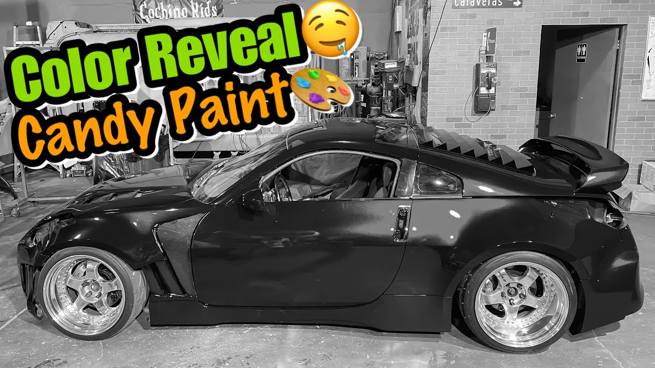 Widebody LS3 350z Color Reveal | THIS COLOR IS A MUST SEE!!! - YouTube