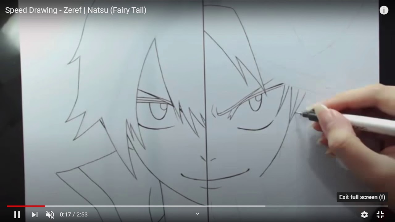 How to draw zeref natsu - YouTube