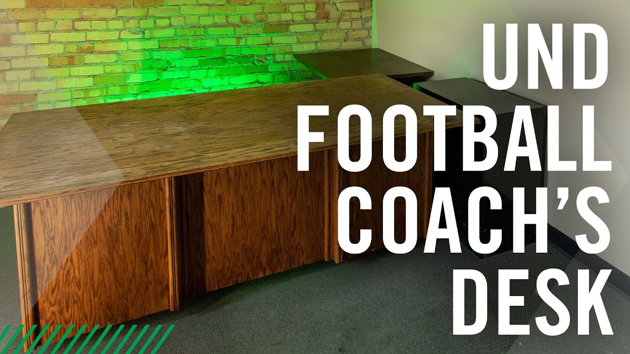 "That Desk" | Head Football Coach's Office | University of North Dakota ...