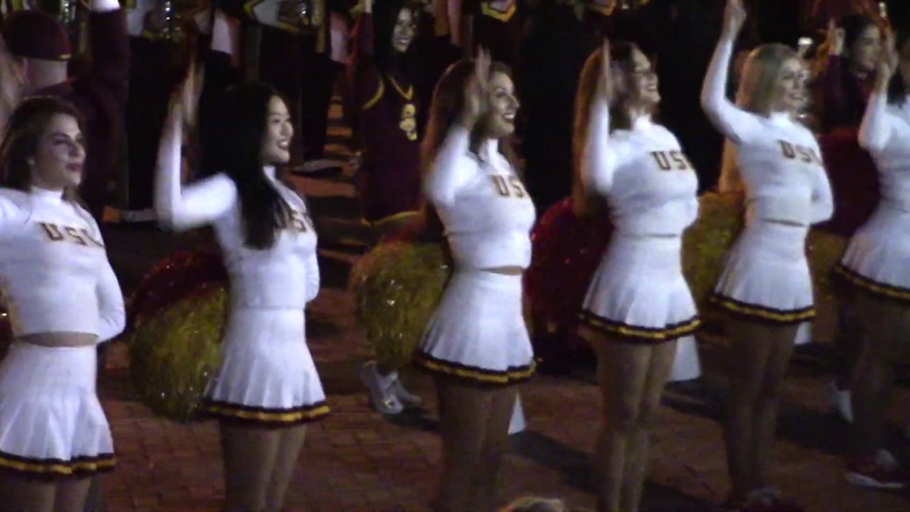 USC Band "Conquest" United Nations Plaza San Francisco California 2019 ...