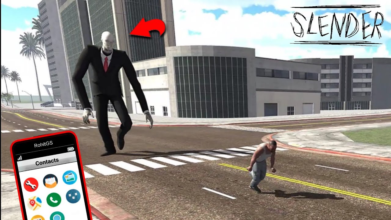 GIANT SLENDER MAN ATTACK THE CITY 😱 FRANKLIN FIGHT SLENDER MAN IN ...