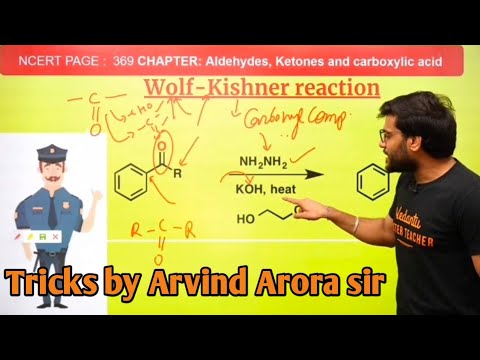 #Wolf-Kishner reaction by Arvind Arora sir || organic chemistry ...