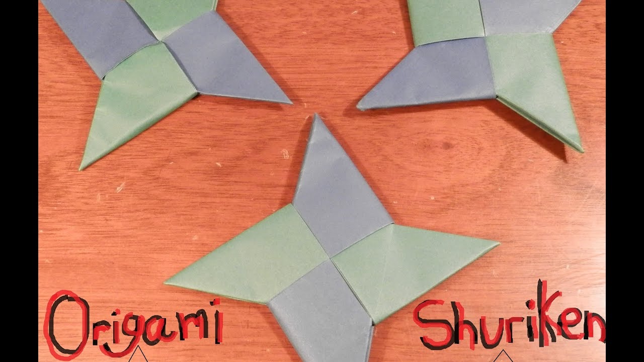 Arma de Origami#1 - Estrella NINJA (SHURIKEN) - YouTube