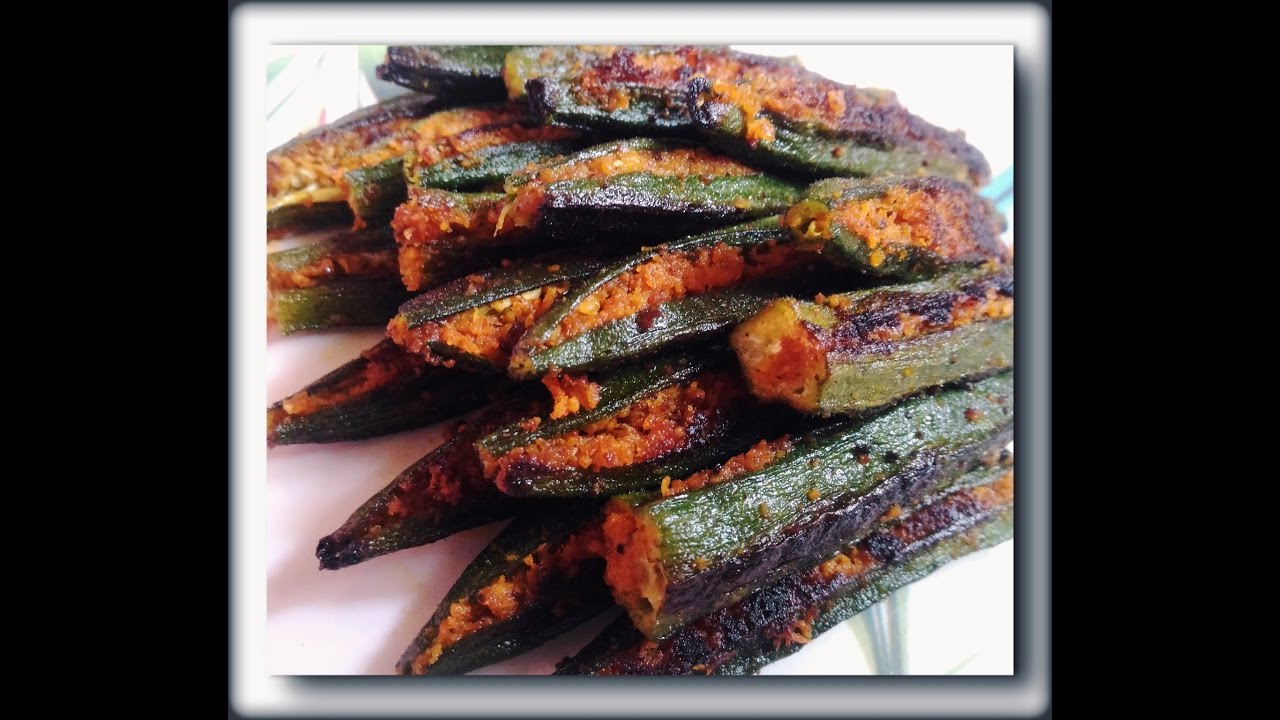 Bharli Bhendi Recipe | Stuffed bhindi recipe | Stuffed Okra | Bharleli ...