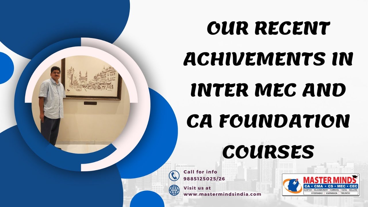 OUR RECENT ACHIVEMENTS IN INTER MEC AND CA FOUNDATION COURSES - YouTube
