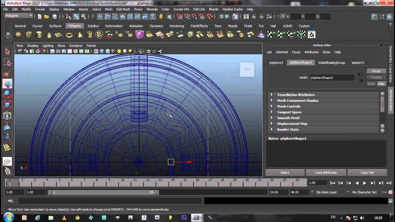 autodesk maya tutorial luster modeling - YouTube