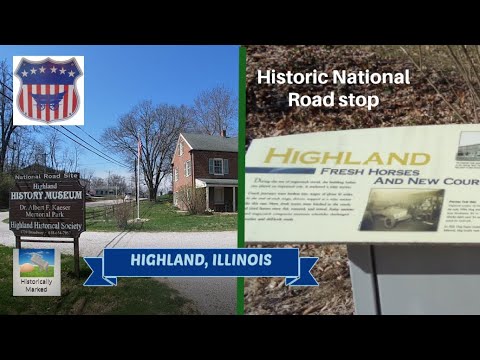 Historic National Road stop: Highland, Illinois - YouTube