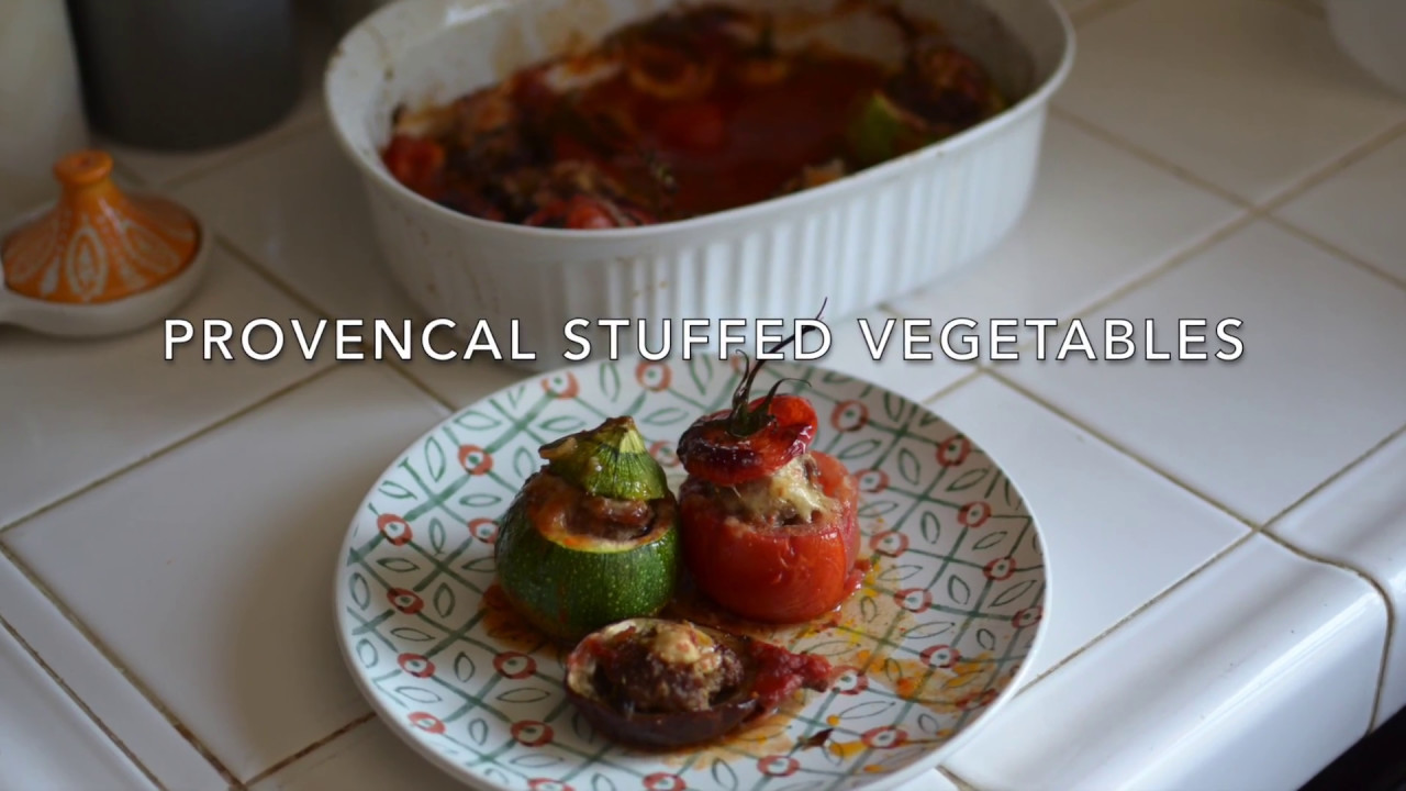 Provencal Stuffed Vegetables (Legumes farcis à la Provençale) - YouTube