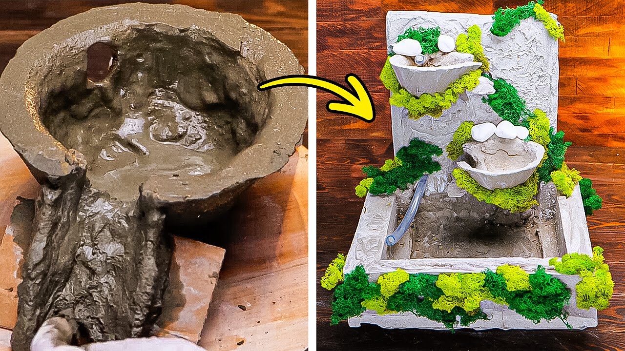 DIY Cement Artistry to Capture Your Heart - YouTube