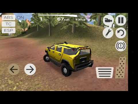 Sarı jeep arabayla güzel araba oyunu - maşın oyunu - car games for children