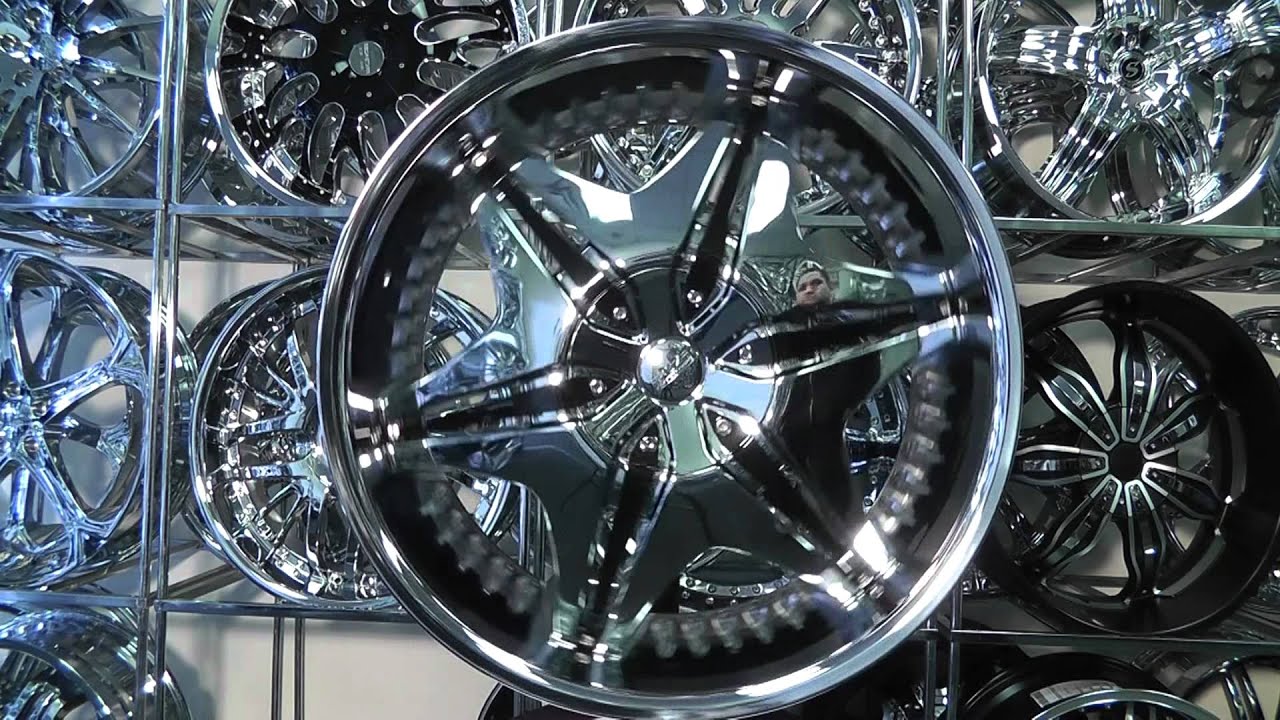 Akuza - 712 - 22 x 9.5 - Chrome Rims / Wheels - YouTube