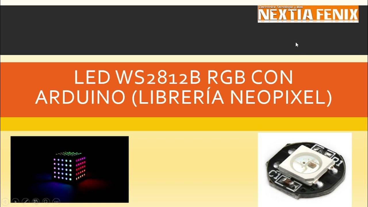 LED NEOPIXEL WS2812B DEMO CONTROL CON ARDUINO - YouTube