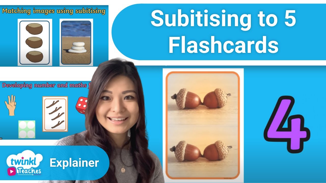 Subitising to Five Photo and Picture Flashcards - YouTube