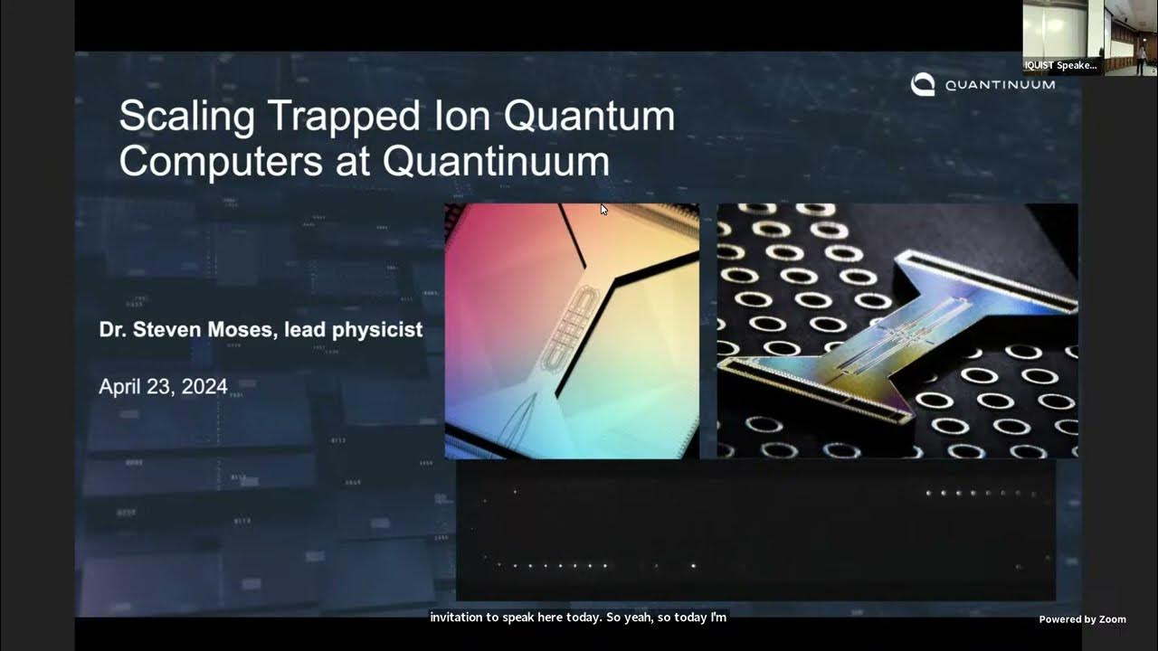 "Scaling Trapped-Ion Quantum Computers at Quantinuum," Steven Moses, Quantinuum - YouTube