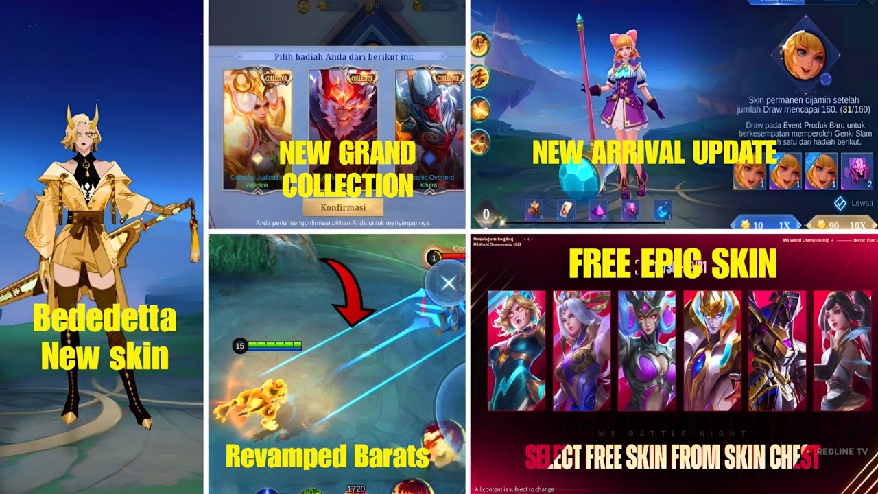 BENEDETTA NEW SKIN , VALENTINA COLLECTOR SKIN, M5 FREE SKIN, & MORE ...