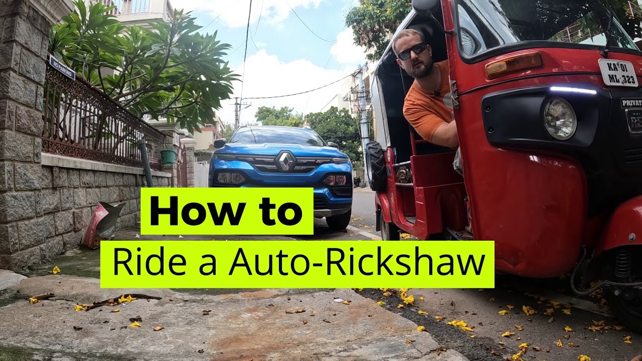 How to drive a Auto-Rickshaw - Tutorial in English - YouTube
