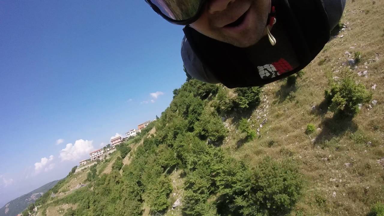 Flying in the Sky Rocca Massima Zipline - YouTube