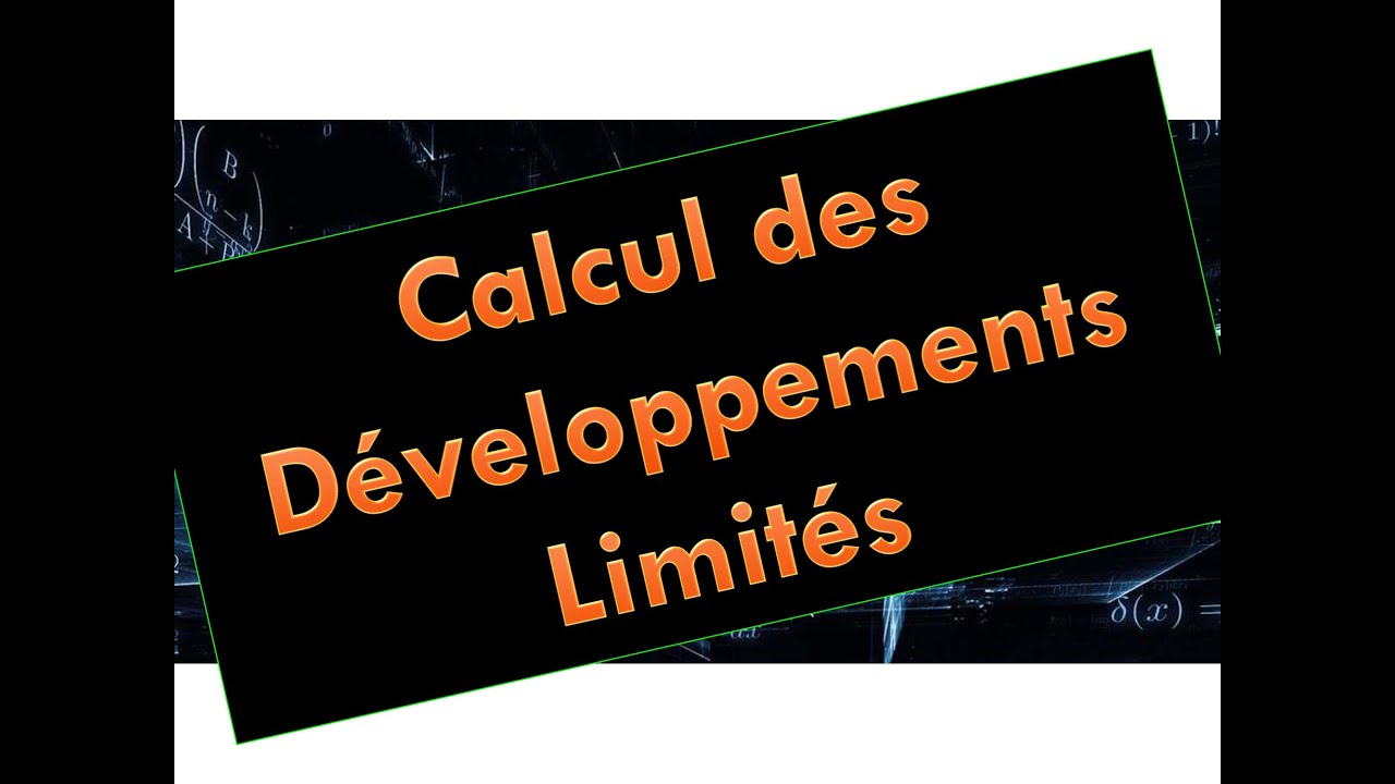 Calcul des Développements Limités Exercice 03 Produit des DL - YouTube