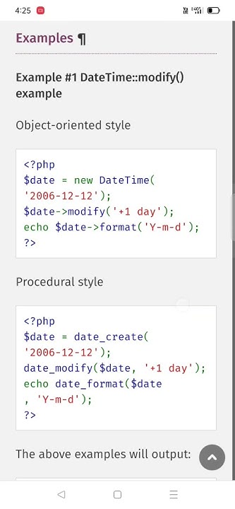 php - date_modify() uses #php #phpintamil #shortsfeed #shortsvideo #shortvideo #corephp # ...