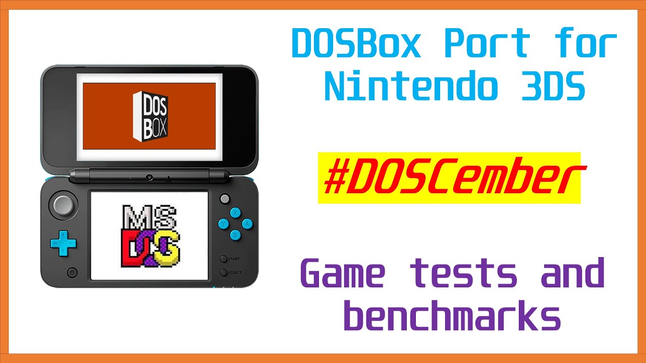 Retro DOS Gaming on New Nintendo 3DS / 2DS in 2022 - #DOSCember # ...