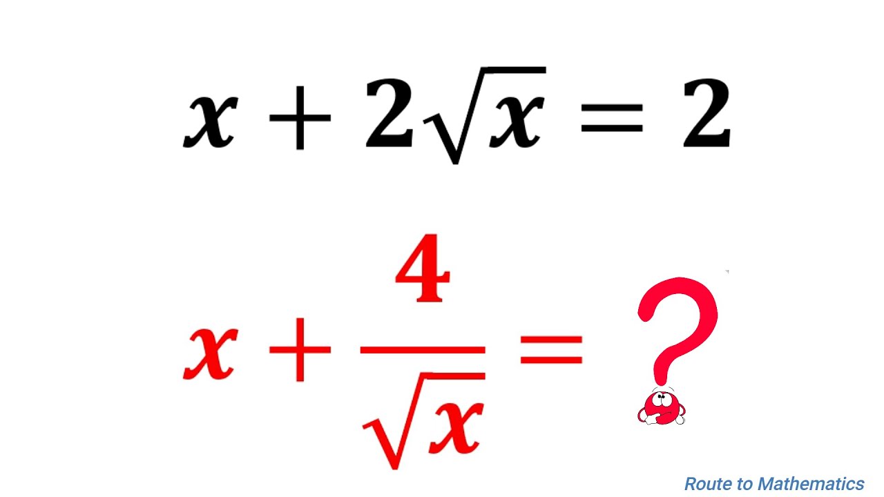 An Interesting Equation to Solve | I Used 2 different ways to solve ...