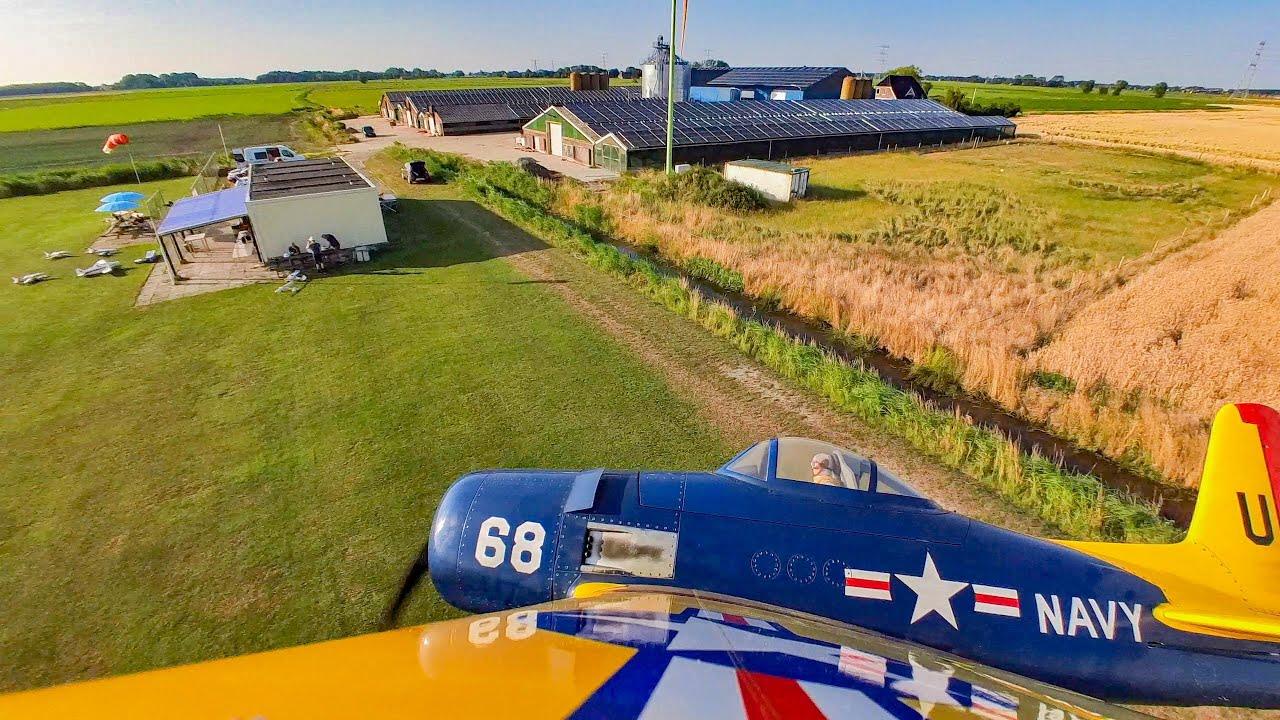 Onboard CY Model F8F Bearcat Insta360 Go 3 - YouTube