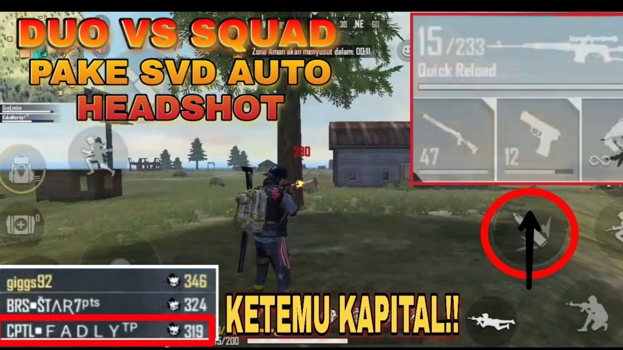 DUO VS SQUAD BARENG MEMBER INDO•ELITE☆. SVD BUG AUTO HEADSHOT? - FREE FIRE INDONESIA - YouTube