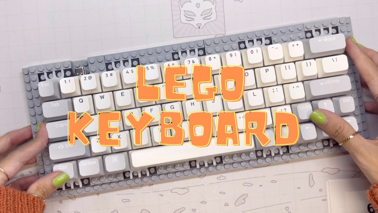 building a lego keyboard 🤖 relaxing asmr lego building - YouTube