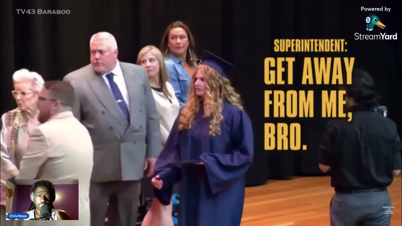 White Dad Pushes Black Superintendent During Daughter Graduation - YouTube