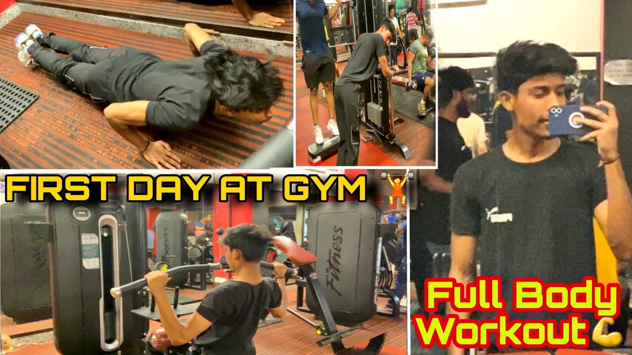 My 1st Day At Gym🏋‍♂️Vlog | Aaj to 🤯 | beginners | 😍Mix Workout ...