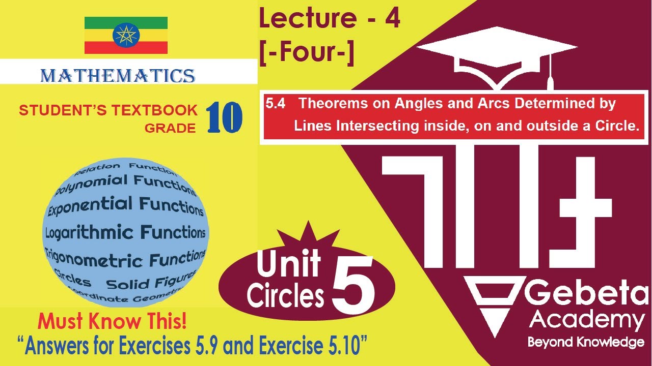 Grade 10 Maths Unit 5 Circle I Lecture 4 I Maths Grade 10 Exercise 5.9 and Exercise 5.9 Answer ...