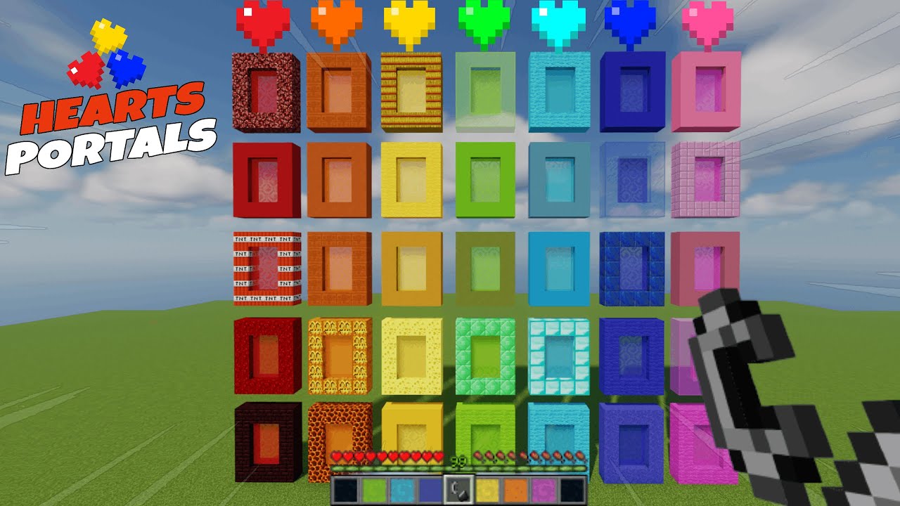 all nether portals in Minecraft - compilation - YouTube