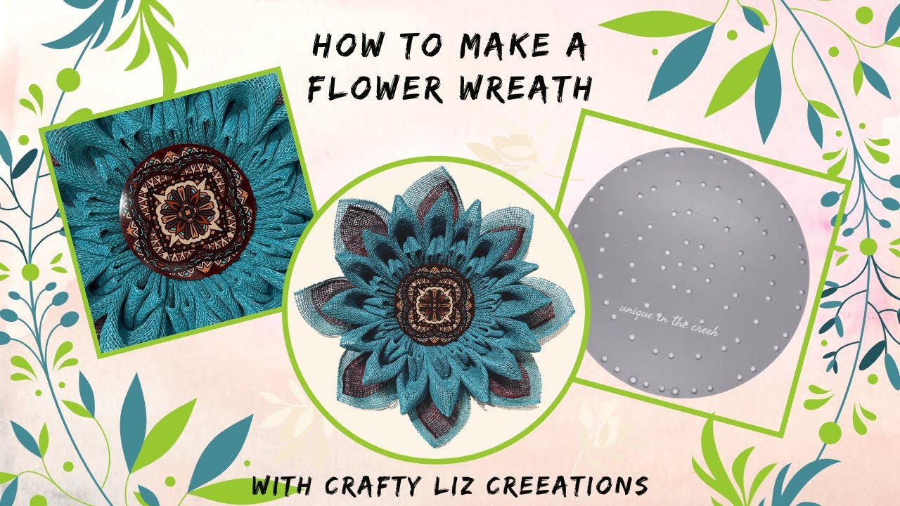 How to Make a Flower Wreath | Easy DIY Blue Flower on the Small Board ...