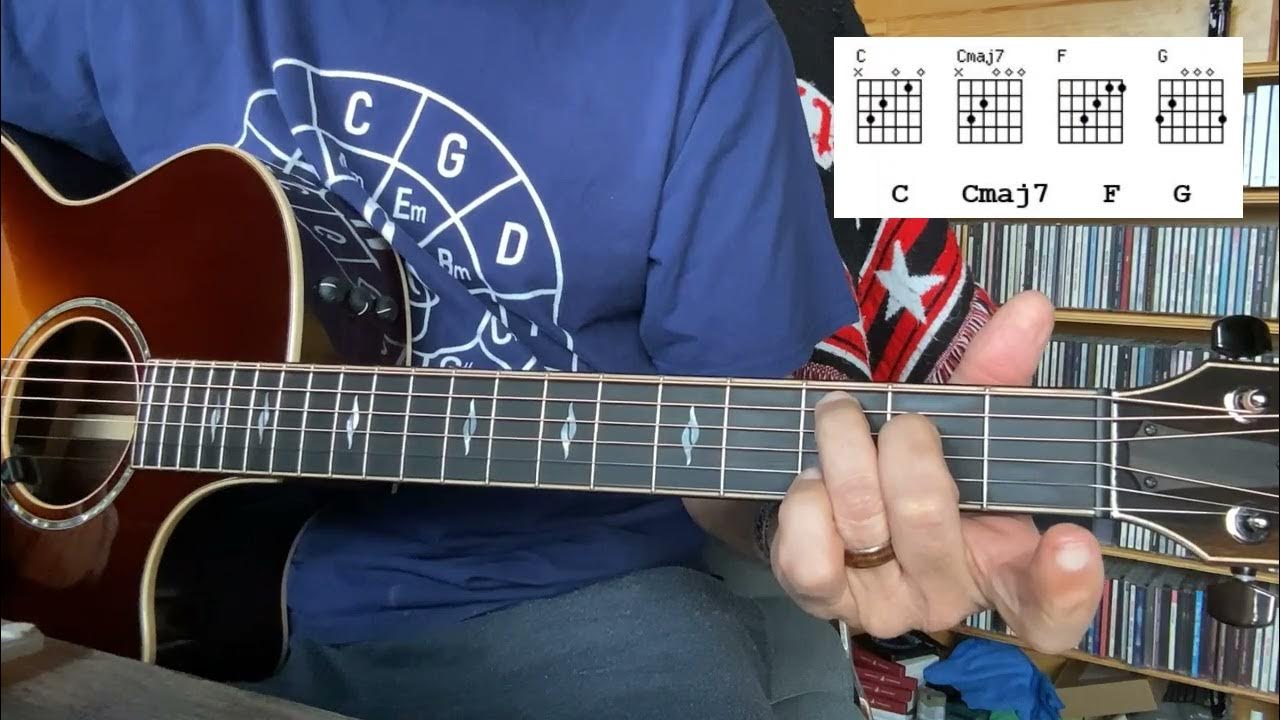 Playing C7, Cmaj7, and Am7 - YouTube