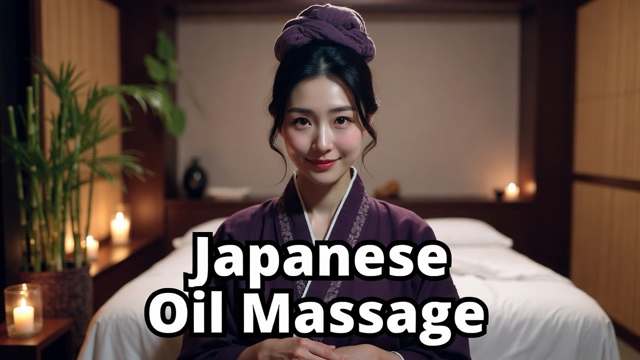 Eternal Spirit Flow ,Japanese Oil Massage ASMR for Complete Renewal, japanese massage, japan ...
