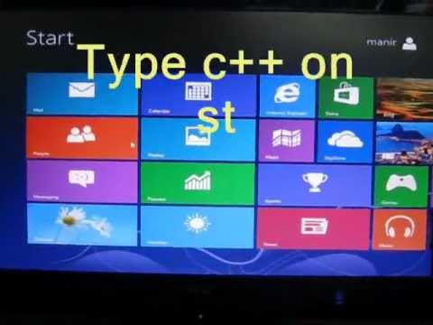 How To Open C++ in Windows 8 - YouTube