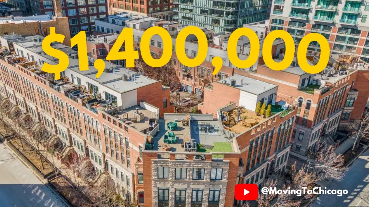 Inside a MASSIVE $1,400,000 Townhome With IMPRESSIVE Views of Chicago ...