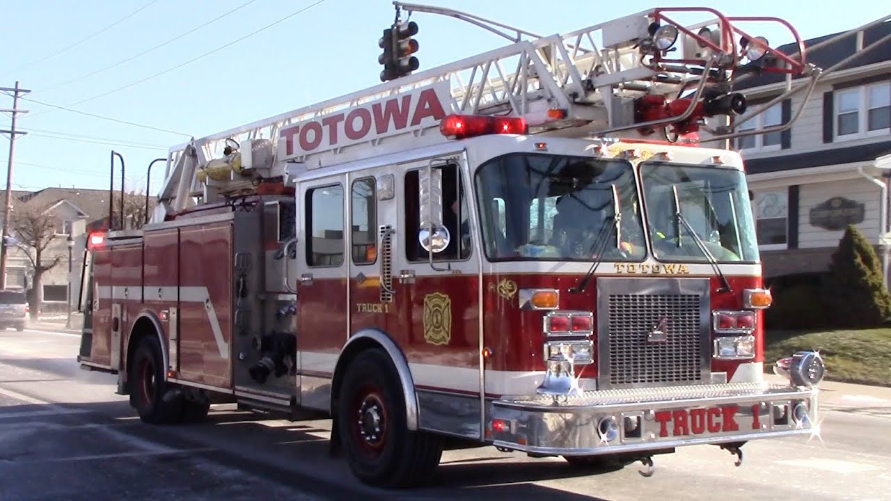 Totowa Fire Department Truck 1 Responding 1-22-19 - YouTube