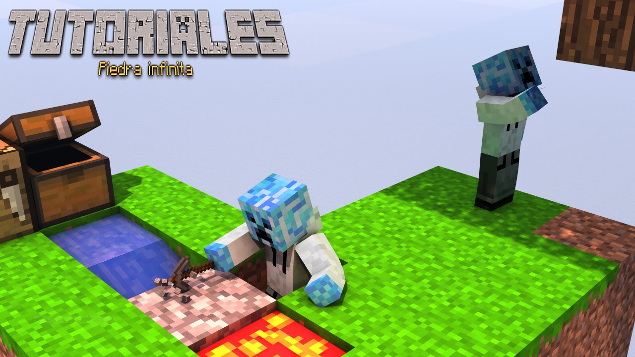 Tutorial Skyblock ∞ Piedra infinita ∞ Generador Cobblestone - YouTube