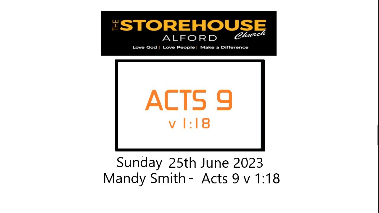 The Storehouse Church Alford preach on Sunday 25th June 2023 by Mandy ...