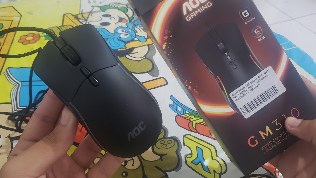 MOUSE AOC GM 310 - UNBOXING. - YouTube
